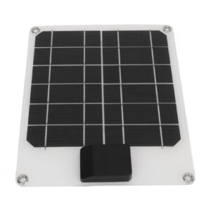 Solar Panel, Monocrystalline Solar Power Generator Panel High Efficiency Weather Resistant for RV (White)