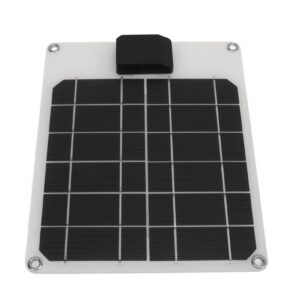 Solar Panel, Monocrystalline Solar Power Generator Panel High Efficiency Weather Resistant for RV (White)