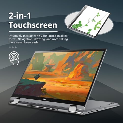 ASUS Zenbook x360 2-in-1 15.6" FHD Touchscreen Business Laptop, AMD Ryzen 7 5700U, 8GB RAM, 256GB PCIe SSD, Backlit Keyboard, NVIDIA GeForce MX450, HD Camera, Win 11, Gray, 32GB USB Card