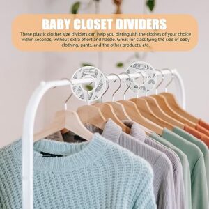 BESTOYARD 8pcs Clothing Divider Baby Clothes Separators Nursery Closet Organizer Baby Closet Size Dividers Infant Clothes Plastic Baby Divider for Closet Double Sided Drawer Newborn