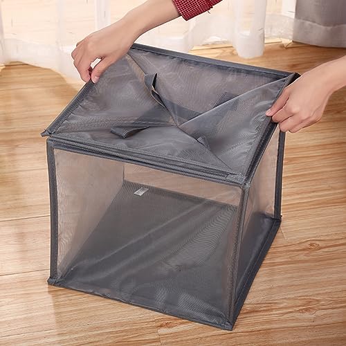 BESTOYARD Mesh Laundry Basket Basketball Hamper Laundry Basket Mesh Laundry Mesh Bag Kids Laundry Basket Mesh Container for Laundry Grid Polyester Hard Mesh Dirty Laundry Basket Child