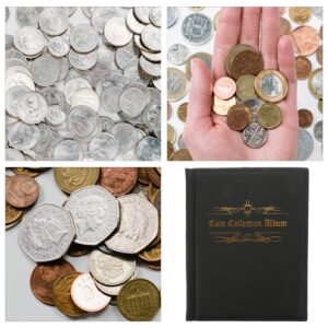 BESTOYARD Commemorative Coin Books Coin Collectors Gift Coin Organizer Book Coin Collecting Album Coin Collection Organizer Album Coin Collection Book Album Book for Coins In-line Skin