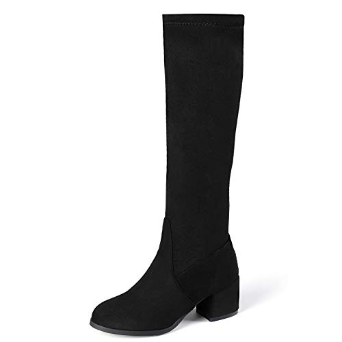 women's knee-high boots, fashion solid over the knee warm zipper long boots casual shoes women's over-the-knee boots women's cowgirl boots