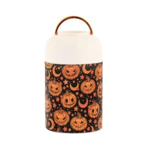 orange haloween pumpkins kids womens food insulated jar with spoon 17oz/500ml containers for hot food stainless steel vacuum leakproof soup containers for office accessories