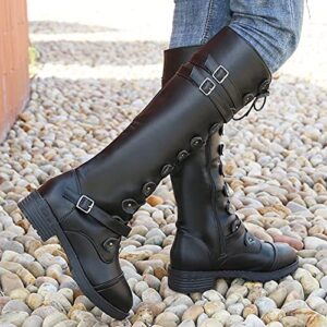 pink cowboy boots, decor zipper squared boots up lace thigh toe shoes buckle boots leather boots for women knee high cow boots