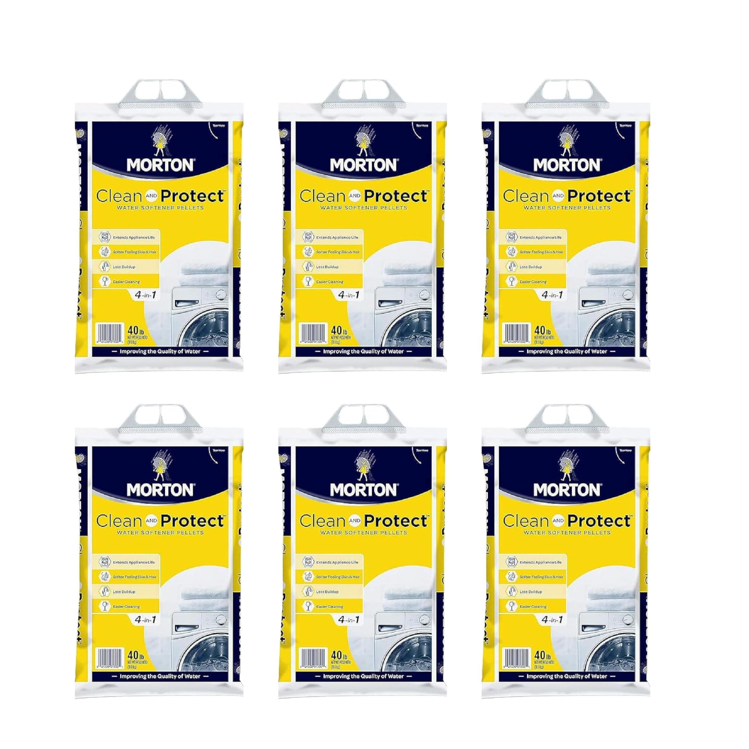 Morton Salt Pellets 40 LB (6 Pack) Water Softener Salt Pellets