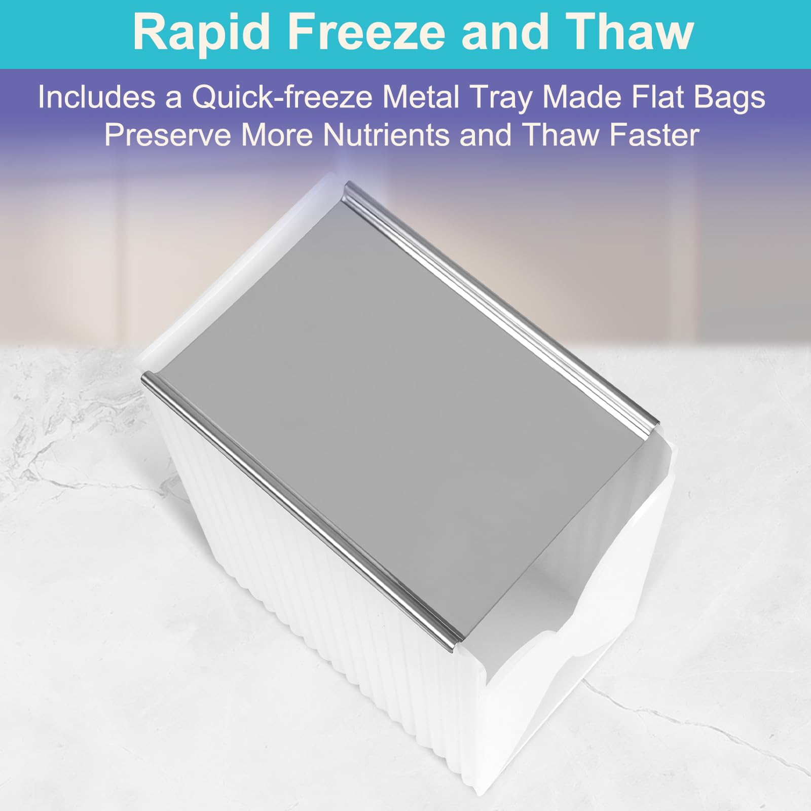 Freeze Organizer and Tower for Breastmilk Storage Bags, Milkybox First-in First-Out Container Storing System with Quick-Freeze Tray to Freezing Breastmilk, Reusable and Breastfeeding Essentials