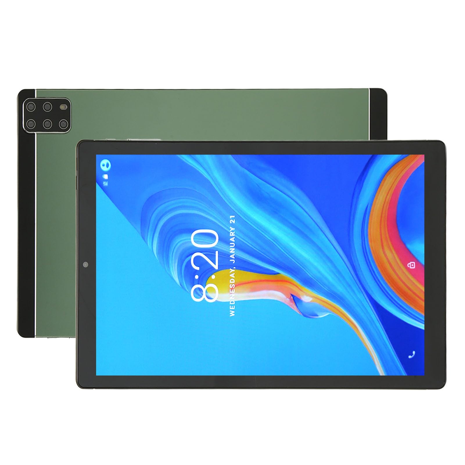 EBTOOLS 10.1 Inch Tablet for12, 10 Core CPU, 6GB RAM, 128GB ROM, 5G, 2MP+5MP Cameras, 8800mAh Battery, withEarbuds, Comes with 100‑240V (US Plug)