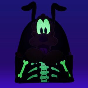 Loungefly Disney Pluto Skellington Glow-in-The-Dark Mini-Backpack - Entertainment Earth Exclusive