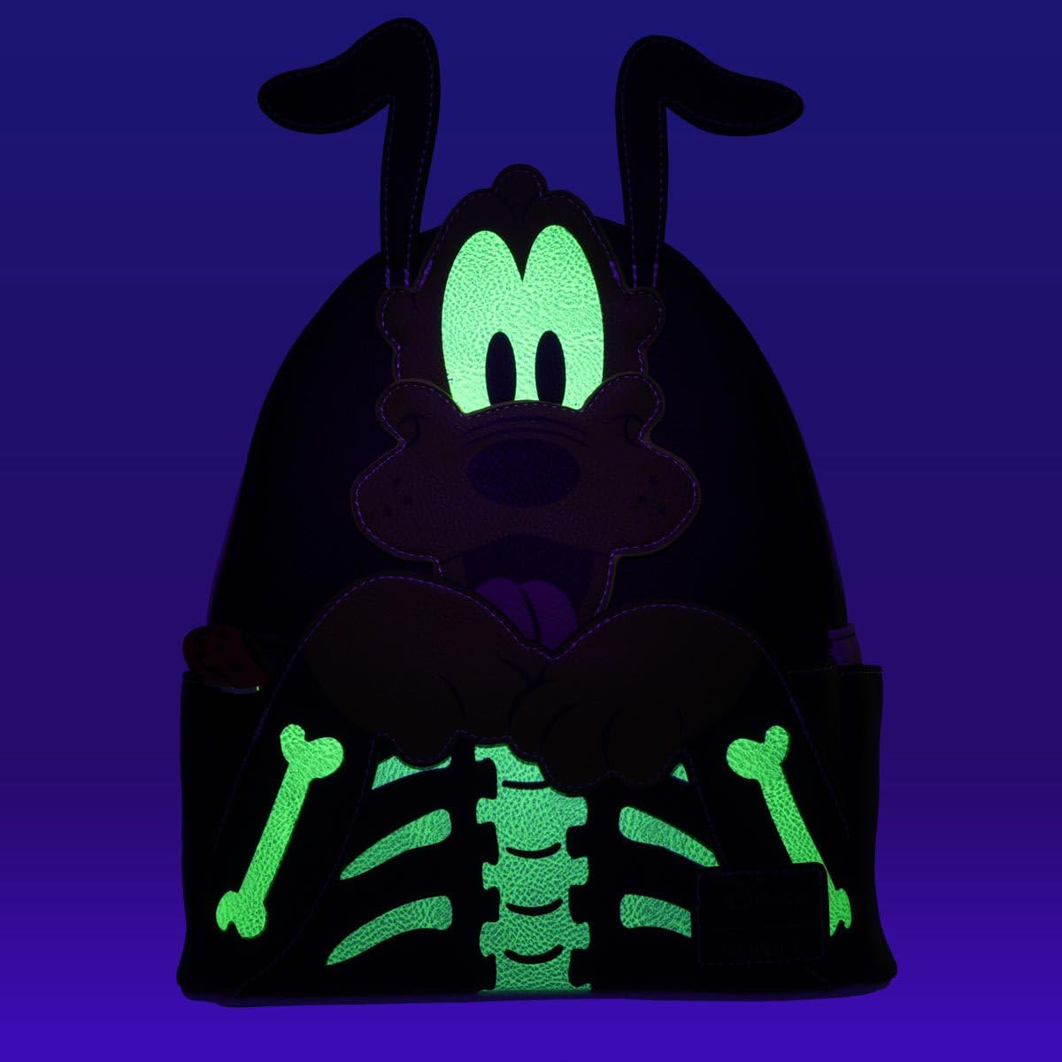 Loungefly Disney Pluto Skellington Glow-in-The-Dark Mini-Backpack - Entertainment Earth Exclusive