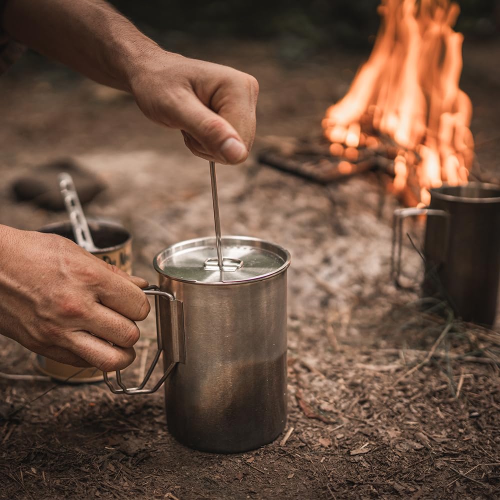 The Pathfinder School French Press for Camping