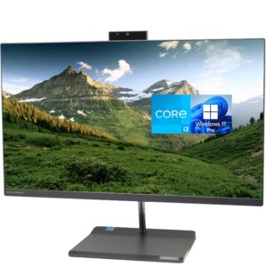 lenovo v30a all-in-one 24" fhd desktop computer, intel i3-1115g4, 16gb ram, 1tb nvme ssd, dvdrw, usb 3.1, wifi, bt, webcam, windows 11 pro, black aio