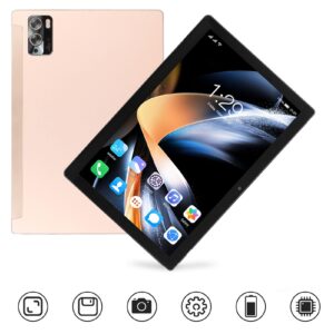 Tablet 10.1 inch AndroidTablet PC, 4G LTE Computer Tablets 8GB RAM 256GB ROM, 5G WiFi Tablet with FHD Large Screen, 7000mAh Battery Tablet 8MP 16MP Dual Camera (Gold)