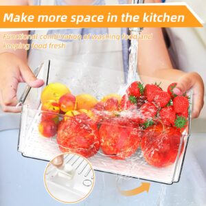 12 Pack Fridge Organizer, Refrigerator Organizer Bins with Lids, Clear Stackable BPA-Free Produce Fruit Storage Containers and Plastic Pantry Organization for Food