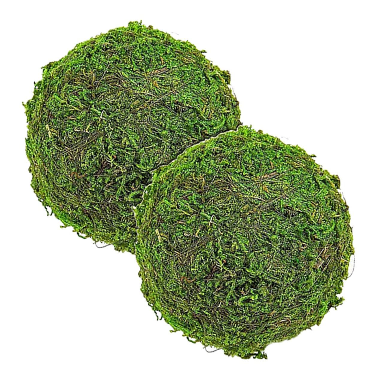 Abaodam Wedding Mossy Balls 2pcs Artificial Home Decor Artificial Green Plant Fake Mossy Balls Floral Mosses Ball Decoration Fake Moss Balls Decorative Moss Balls Grass Ball Wedding Foam