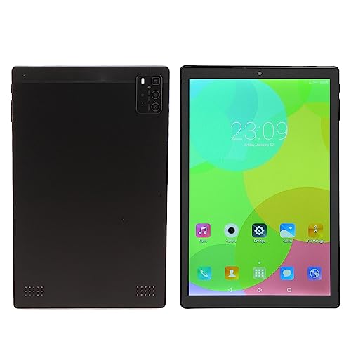 MAVIS LAVEN Black Tablet, Reading Tablet 6GB RAM 128GB ROM 100‑240V 2560x1600 for Work (US Plug)