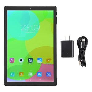 MAVIS LAVEN Black Tablet, Reading Tablet 6GB RAM 128GB ROM 100‑240V 2560x1600 for Work (US Plug)