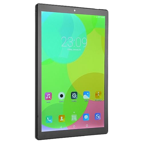 MAVIS LAVEN Black Tablet, Reading Tablet 6GB RAM 128GB ROM 100‑240V 2560x1600 for Work (US Plug)