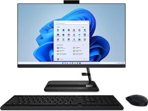 lenovo ideacentre f0g1 2023 all-in-one desktop 23.8" fhd | ryzen 3 5425u 4-core amd radeon graphics | 16gb ddr4 512gb ssd | bluetooth 5.1 | windows 11 home | black