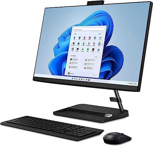 Lenovo IdeaCentre F0G1 2023 All-in-One Desktop 23.8" FHD | Ryzen 3 5425U 4-Core AMD Radeon Graphics | 16GB DDR4 512GB SSD | Bluetooth 5.1 | Windows 11 Home | Black