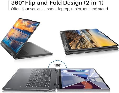 Lenovo Yoga 7i 2-in-1 Convertible Laptop, 14" 2.2K Touchscreen flip, 16GB LPDDR5, 1TB SSD, Intel Core i7-1355U, Intel Iris Xe Graphics, WiFi 6, Backlit KB, Fingerprint, 12 Hours Life, Win 11