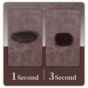 FairOnly Bath Mat Rug Thin Under Door Bathroom Floor Mats Rubber Non Slip Super Absorbent Bathroom Rugs for Bathtub Shower Sink Bathroom Under Door, 17" x 24", Brown