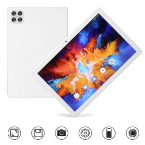 Airshi 10.1 Inch Tablet, Support FM GPS Business Tablet 12GB 256GB Dual Camera 2 in 1 5G WiFi for Office (#1)