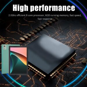 HD Tablet, 2 in 1 8 Core CPU Tablet 8MP 16MP Dual Camera 5G WiFi 6G 128G Memory for Android 12 for Study (US Plug)