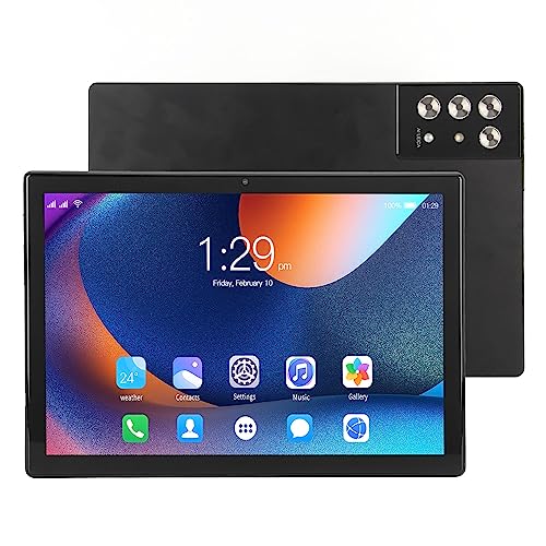 Airshi 10.1 Inch Tablet 8 Core CPU 2 in 1 8MP Front 16MP Rear Tablet PC 100‑240V 8GB RAM 256GB ROM for Desktop (US Plug)