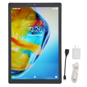 Airshi Student Tablet, 10 Inch 5000mAh IPS Screen Desktop Tablet 3 Card Slots for Travel (US Plug)