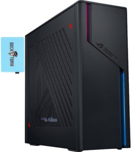 asus rog gaming desktop pc, small form factor (intel i7-13700f 16-core, geforce rtx 4070 12gb, 64gb ddr5 ram, 1tb pcie ssd nvme ssd, wifi 6e, bluetooth 5.3, win 11 pro) w/dockztorm hub