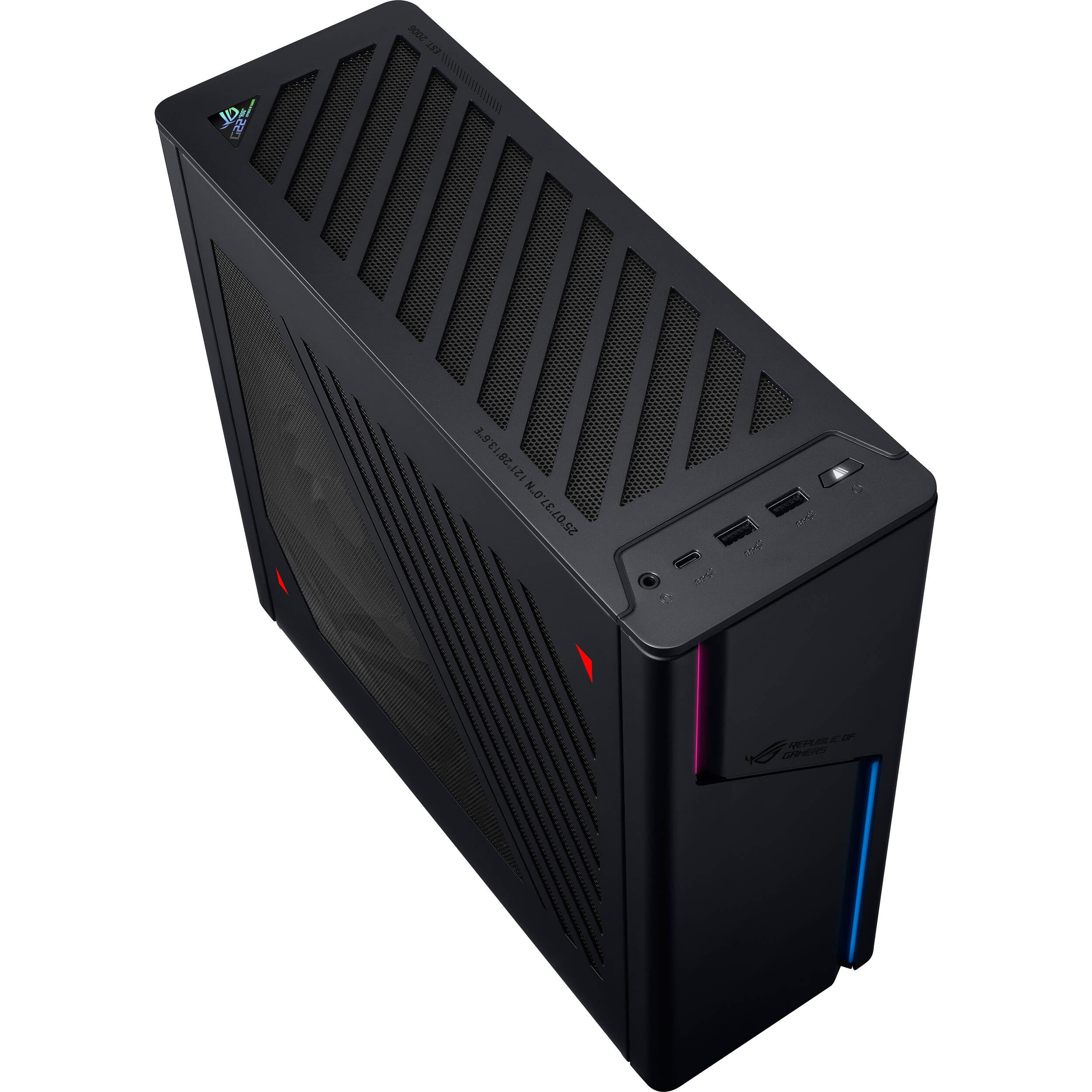 ASUS ROG Gaming Desktop PC, Small Form Factor (Intel i7-13700F 16-Core, GeForce RTX 4070 12GB, 64GB DDR5 RAM, 1TB PCIe SSD NVMe SSD, WiFi 6E, Bluetooth 5.3, Win 11 Pro) w/Dockztorm Hub