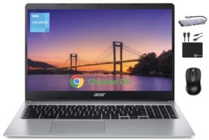 acer chromebook light laptop 2023, 14" fhd touchscreen ips, dual-core intel celeron n4020, 4gb ram, 128gb storage (64gb emmc + 64gb sd), webcam, wifi 5, 12+ hr battery, chrome os, w/marxsolaccessory