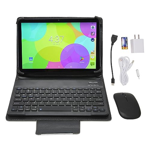 Luqeeg Office Tablet, Game Tablet Octa Core CPU 10.1 Inch LCD with Mouse and Keyboard (US Plug)