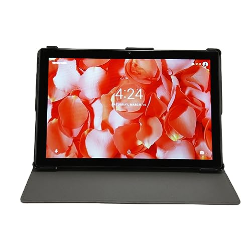 Luqeeg HD Tablet, 3 Card Slots 6GB 128GB Memory 4G LTE 5G WiFi Dual Camera Business Tablet 10.1 Inch FHD for Gaming (US Plug)