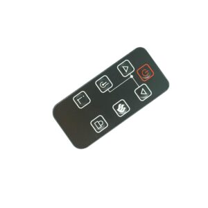 Hotsmtbang Replacement Remote Control for FEBO F15-I-005-009 15IN-23-100 F15-I-005-031B LED 3D Flame Electric Infrared Fireplace Space Heater