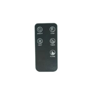 Hotsmtbang Replacement Remote Control for Greystone Electric RV Fireplace 324-000080 324-000142 F2622BCFW LED 3D Electric Infrared Fireplace Space Stove Heater