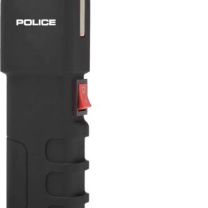 POLICE Stun Gun with LED Flashlight - 928 (Jet Black)