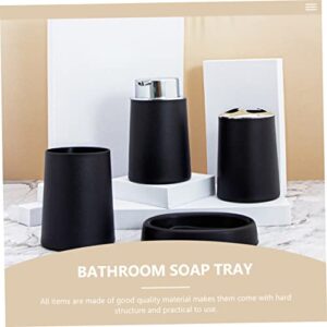 Alipis 3 Sets Bathroom Set Bath Accessories Makeup Accessories soap Lotion Dispenser Tumbler rinsing Cup soap Dish Holder Toilet Parts Bathroom Soap Tray Plastic Lotion Bottle Household