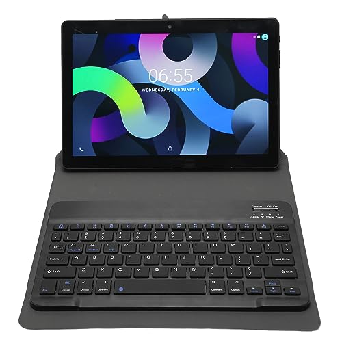 Acogedor 10.1in FHD 4GB RAM 64GB ROM Tablet, 5G WiFi, Dual Camera, 8800mAh, Office Tablet with Keyboard, Mouse (US Plug)