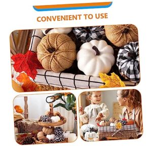 Abaodam 36 Pcs Thanksgiving Pumpkin Halloween Pumpkin Decorations Harvest Festival Decorations Dining Table Decor Christmas Ornament Festival Pumpkin Photo Ornament Fake Pumpkin Prop Mini