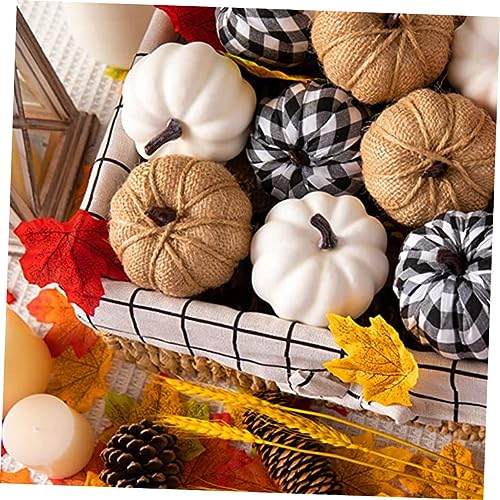 Abaodam 36 Pcs Thanksgiving Pumpkin Halloween Pumpkin Decorations Harvest Festival Decorations Dining Table Decor Christmas Ornament Festival Pumpkin Photo Ornament Fake Pumpkin Prop Mini