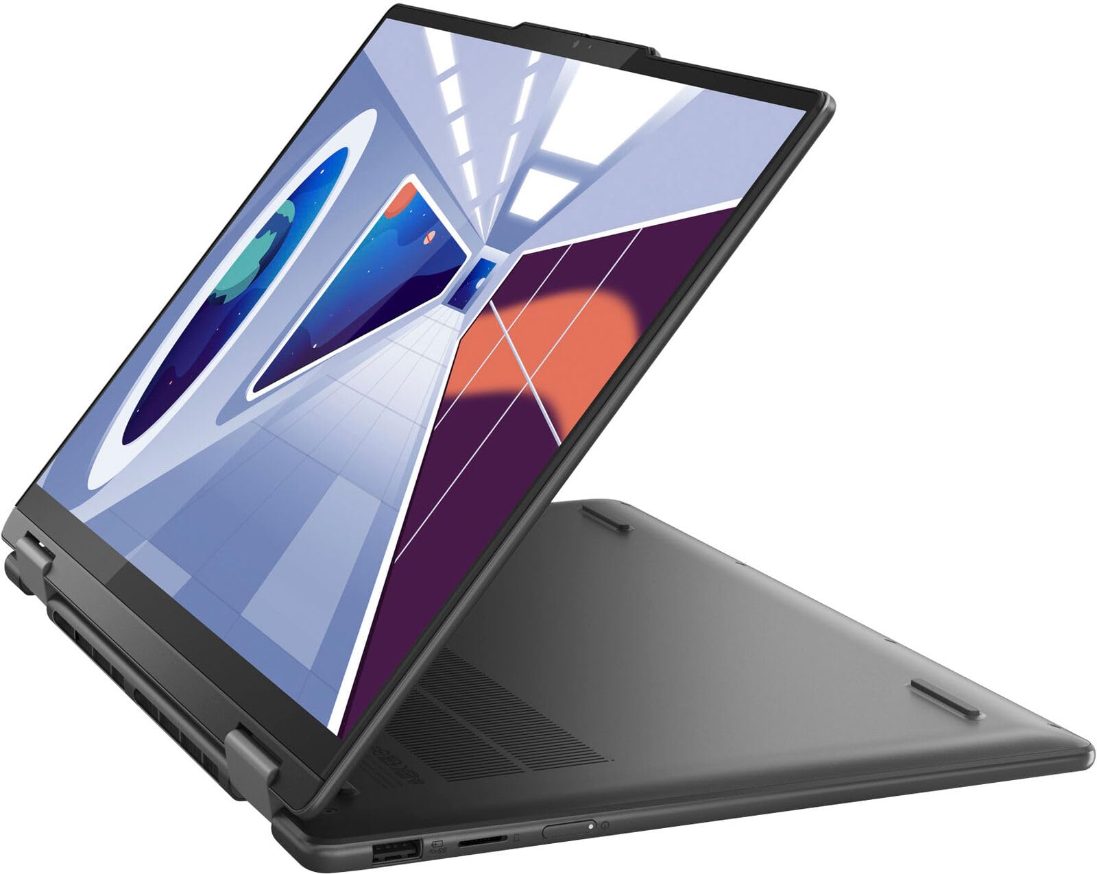 Lenovo Yoga 7i 2-in-1 Laptop 14" 2.2K IPS Touch 13th Gen Intel 10-Core i7-1355U 16GB RAM 1TB SSD Backlit Fingerprint Thunderbolt FHD Privacy Camera Long Battery Life Win11 Gray + HDMI Cable