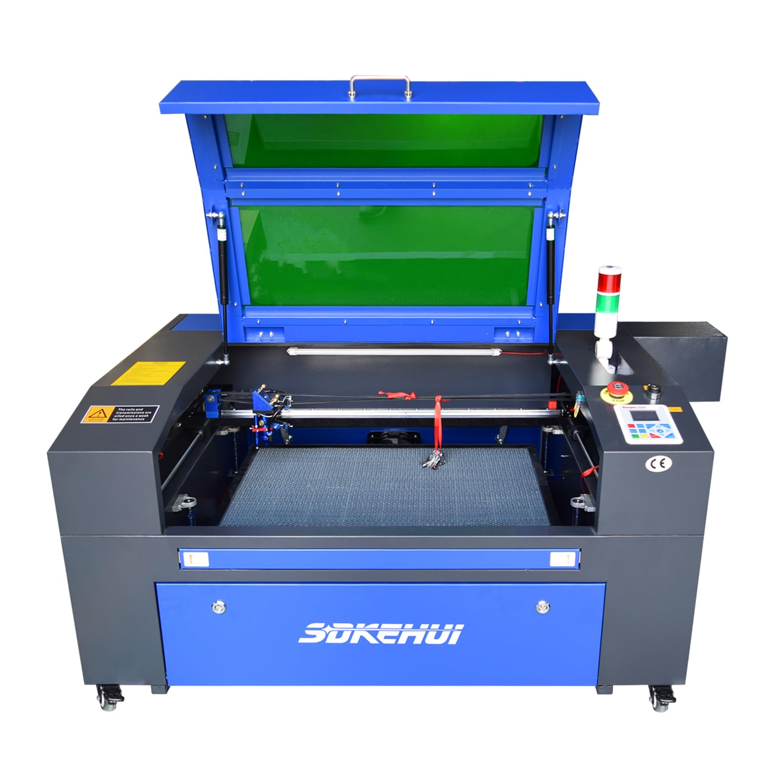 SDKEHUI 100W CO2 Laser Cutter Engraver, Laser Engraving Machine,Compatible with Lightburn 28x20In 700x500mm Autolift Bed, Autofocus,Laser Cutting Machine for Wood Acrylic More