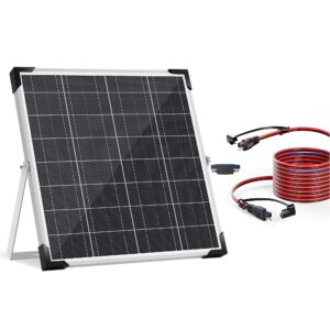 20w solar battery trickle charger maintainer + 30ft sae extension cable 16awg