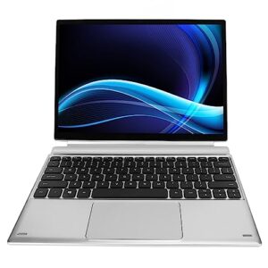 hd tablet laptop, lightweight 3k touch screen 2 in 1 laptop 3500mah dual speakers with magnetic keyboard for work (us plug 8gb+512gb)