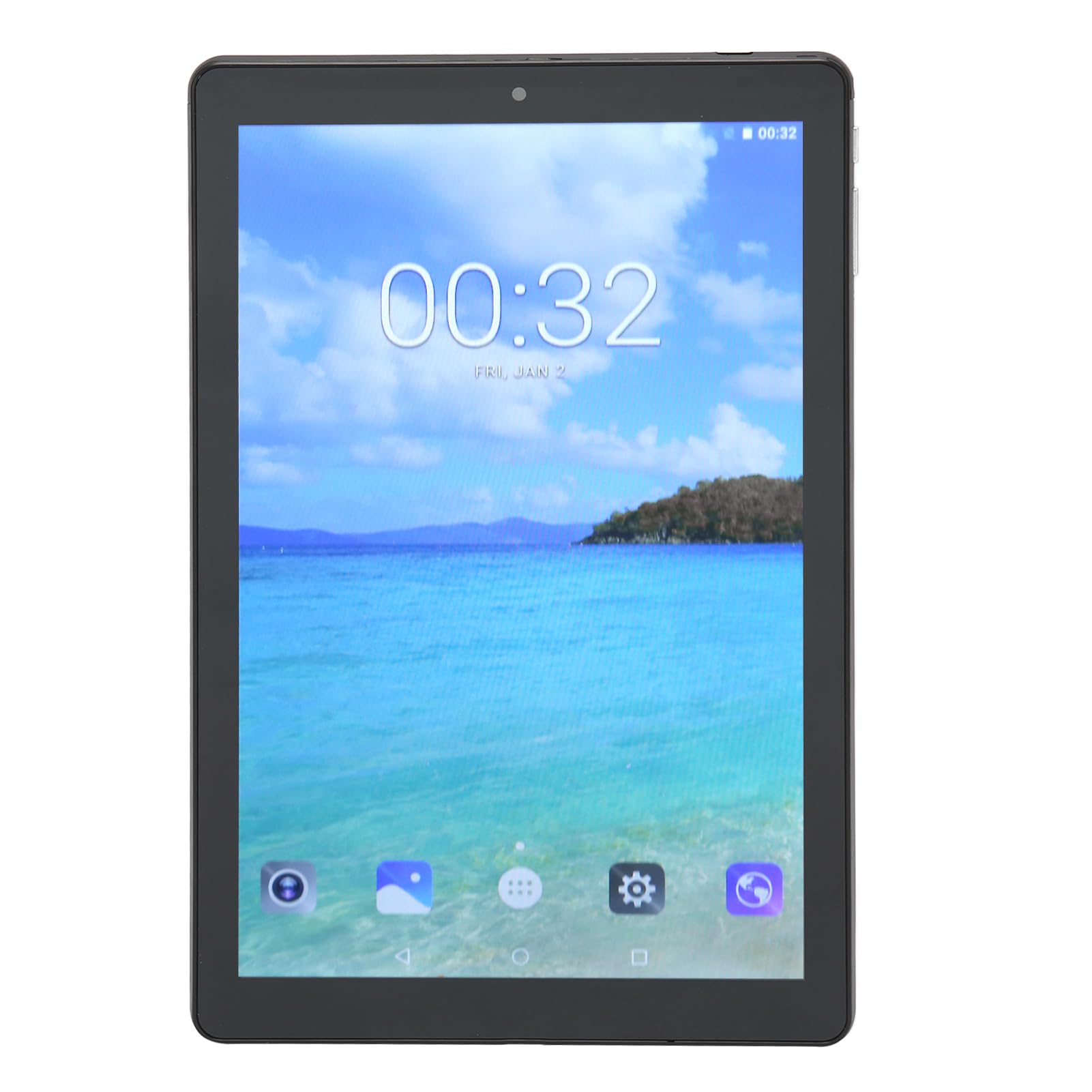 Luqeeg HD Tablet, Octa Core Processor 100‑240V 5GWIFI 6GB RAM 128GB ROM Tablet PC FHD Screen for Android 10 (Grey)