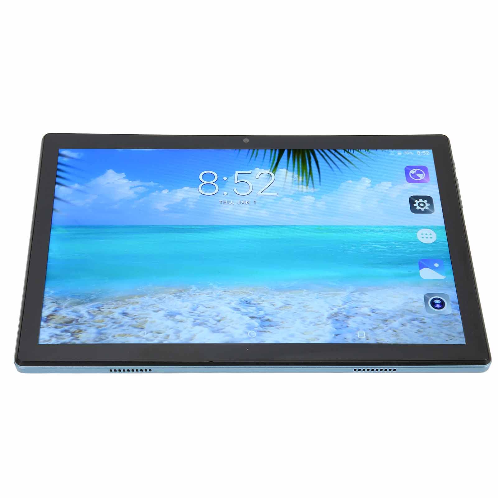 Luqeeg HD Tablet, US Plug 100‑240V 6GB RAM 128GB ROM 8 Core CPU 10.1 Inch Tablet Dual Speakers 10 (Blue)