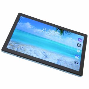 Luqeeg HD Tablet, US Plug 100‑240V 6GB RAM 128GB ROM 8 Core CPU 10.1 Inch Tablet Dual Speakers 10 (Blue)