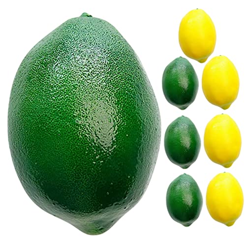 Abaodam 16 Pcs Artificial Lemon Home Accents Decor Faux Lemons Tablescape Decor Simulation Decoration for Home Window Decor False Lemon Prop Imitation Lemon Adornment Lifelike Fruits Model